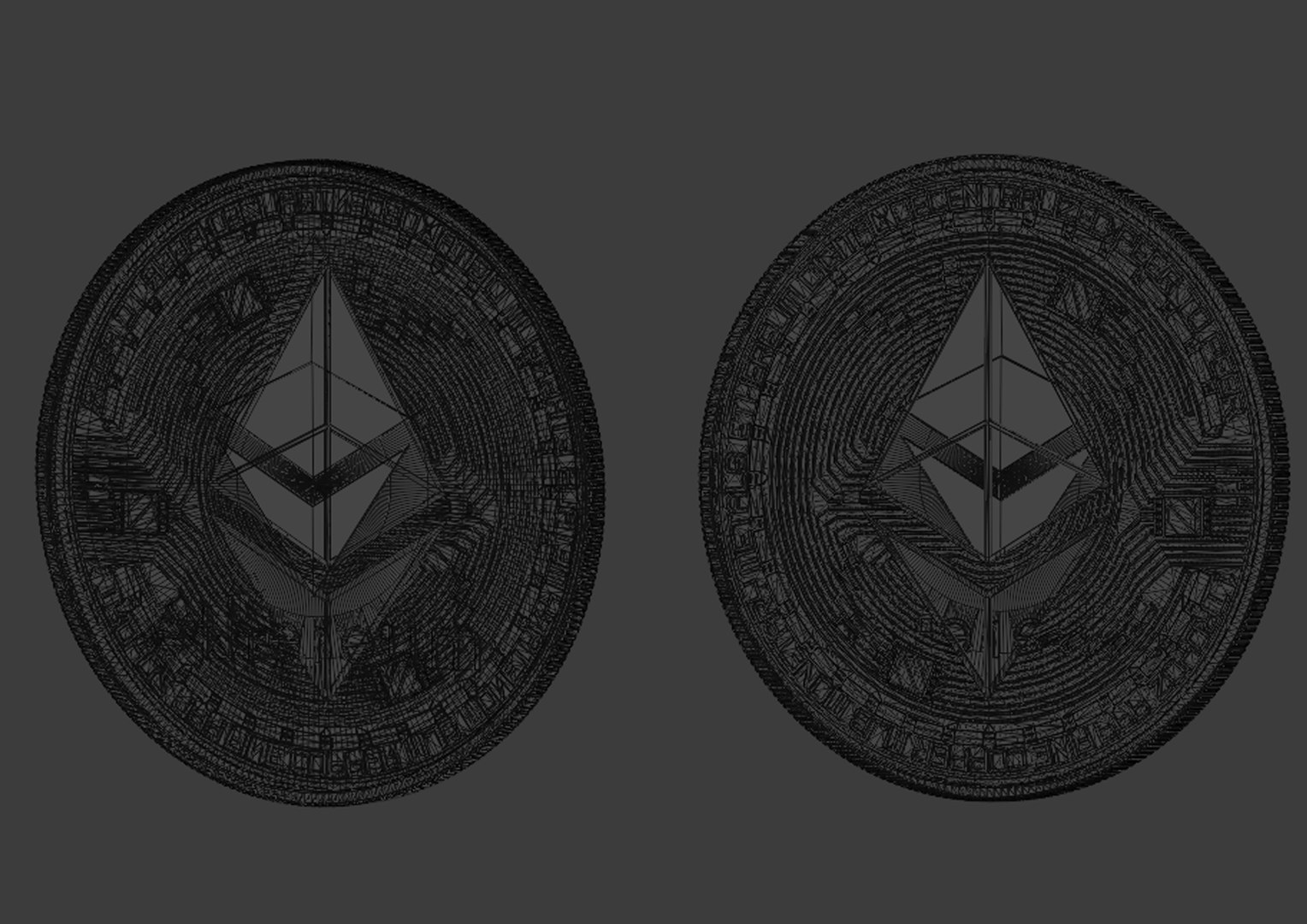 ETHEREUM Coin 3D Model - TurboSquid 1974765
