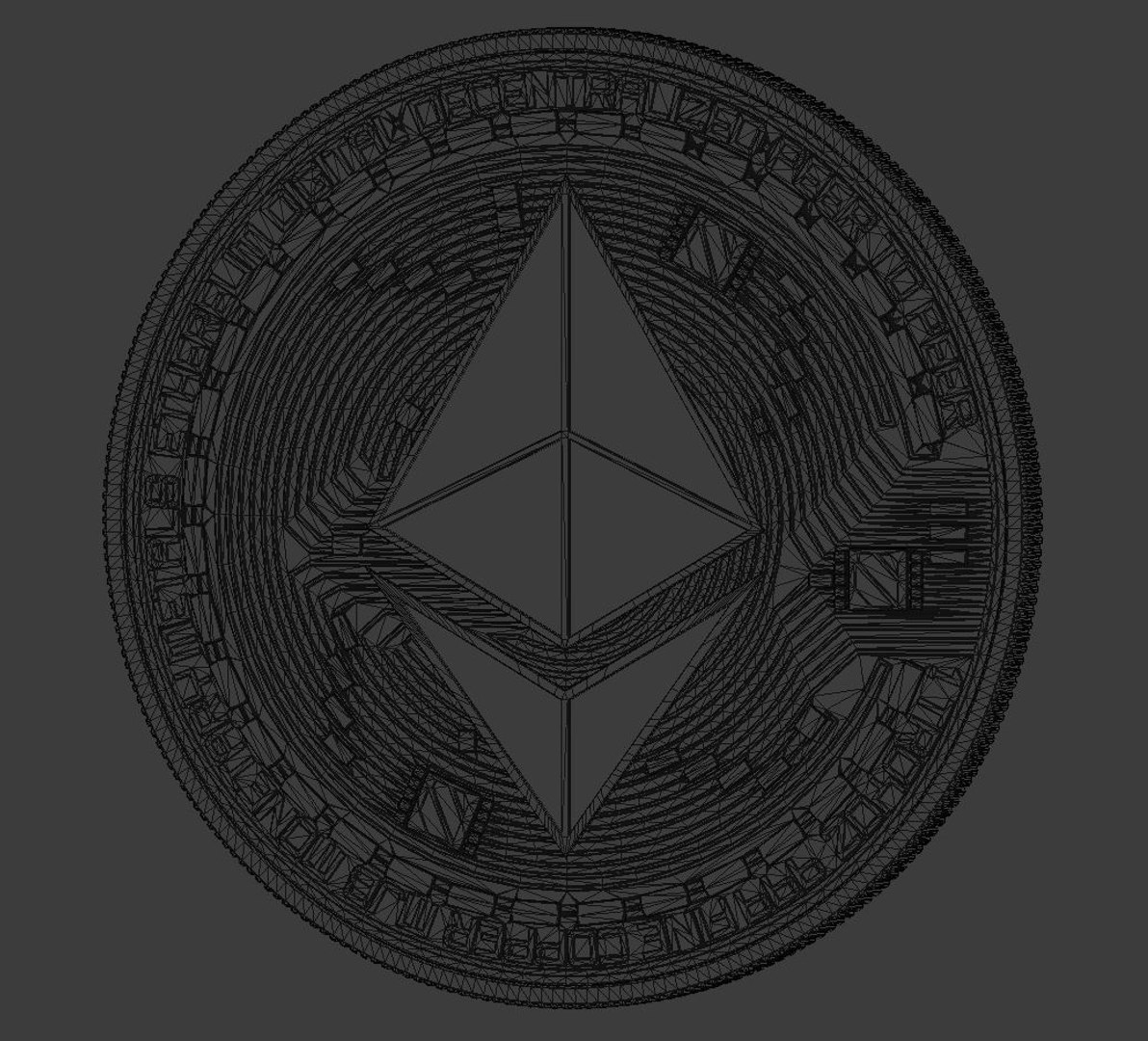 ETHEREUM Coin 3D Model - TurboSquid 1974765