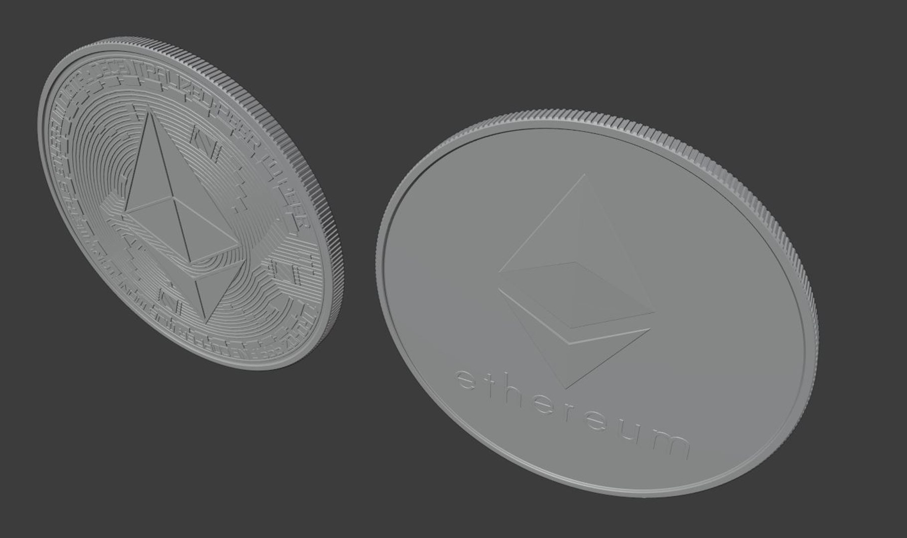 ETHEREUM Coin 3D Model - TurboSquid 1974765