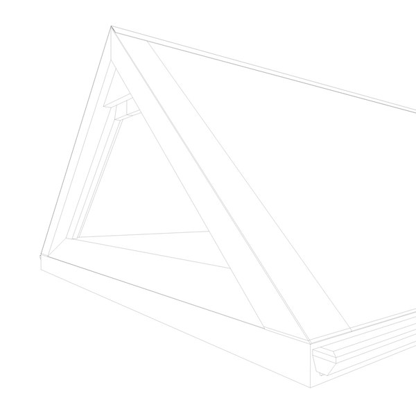3D roof gable hip - TurboSquid 1273957