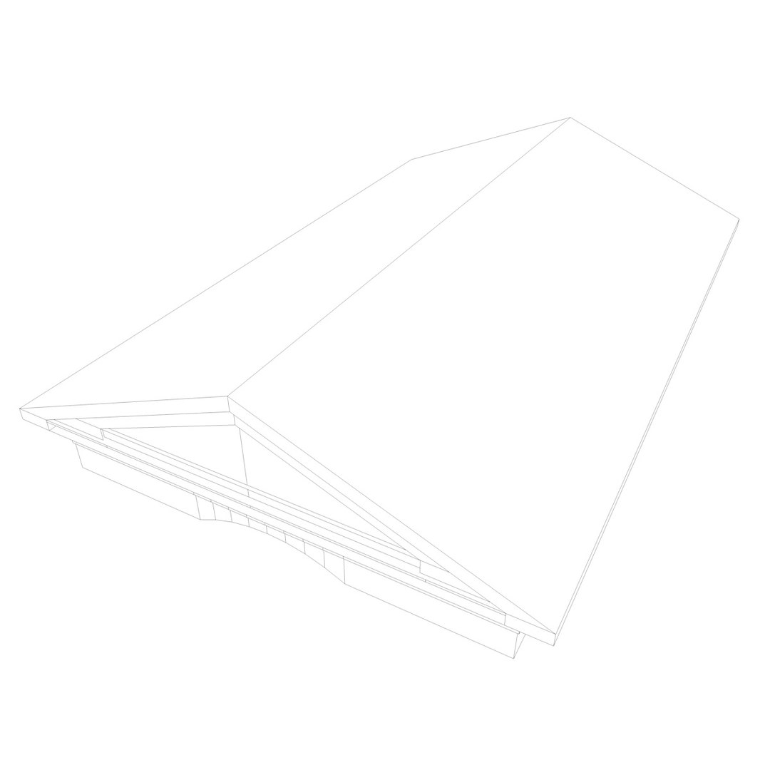 3D roof gable hip - TurboSquid 1273957