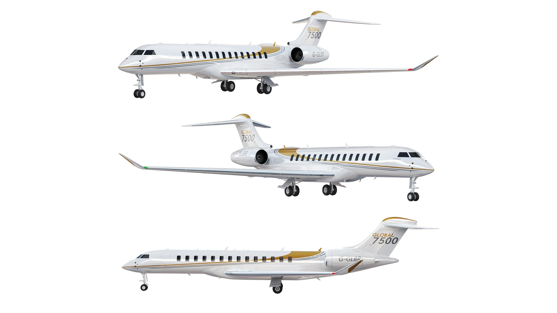 Bombardier Global 7500 Aircraft Model - TurboSquid 2177652