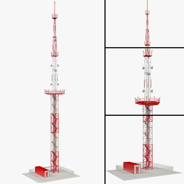 3d model communication tower