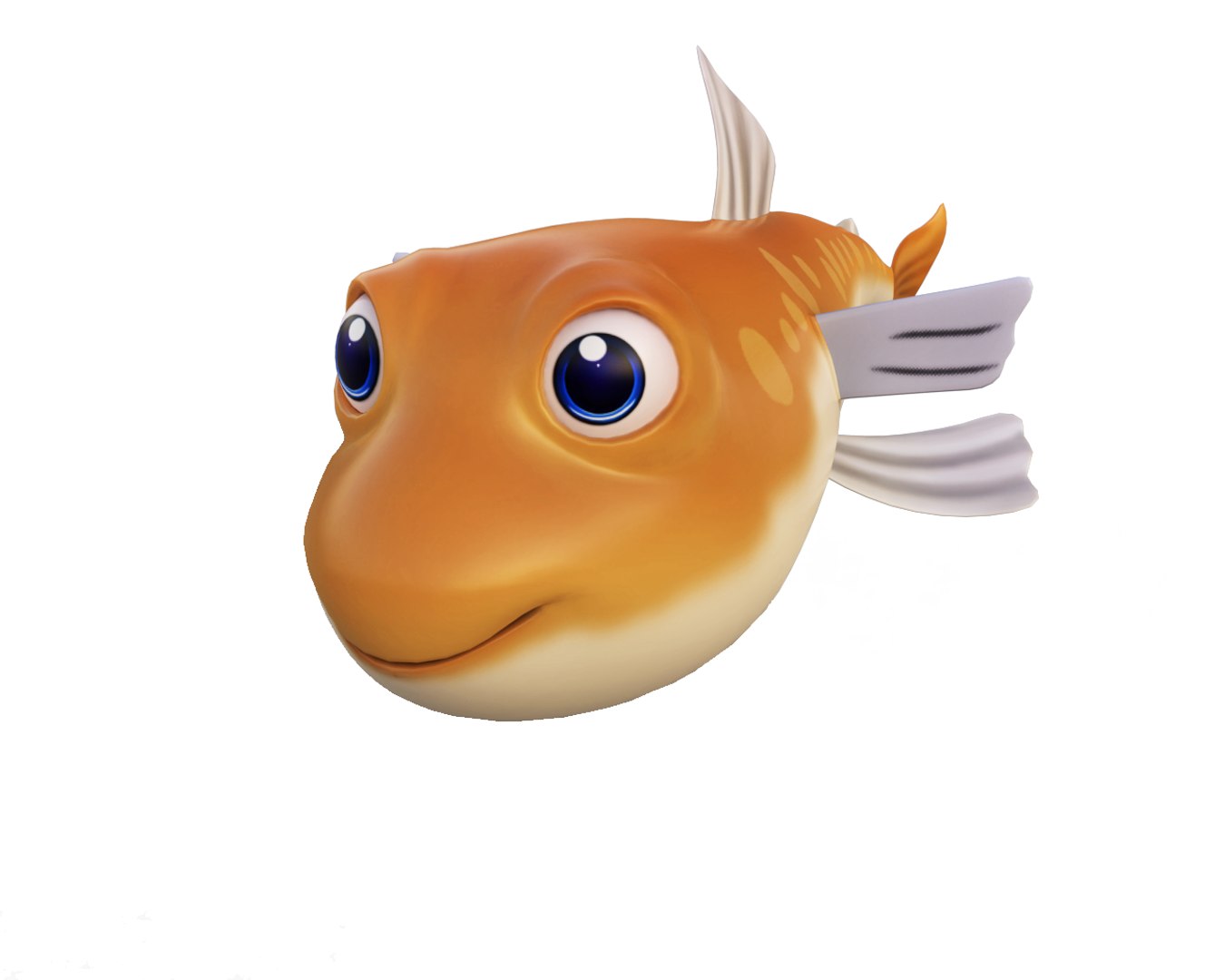 Greater Lizard Fish Toon 3D Model - TurboSquid 1585804