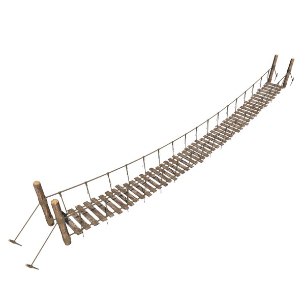 rope bridge 3d model