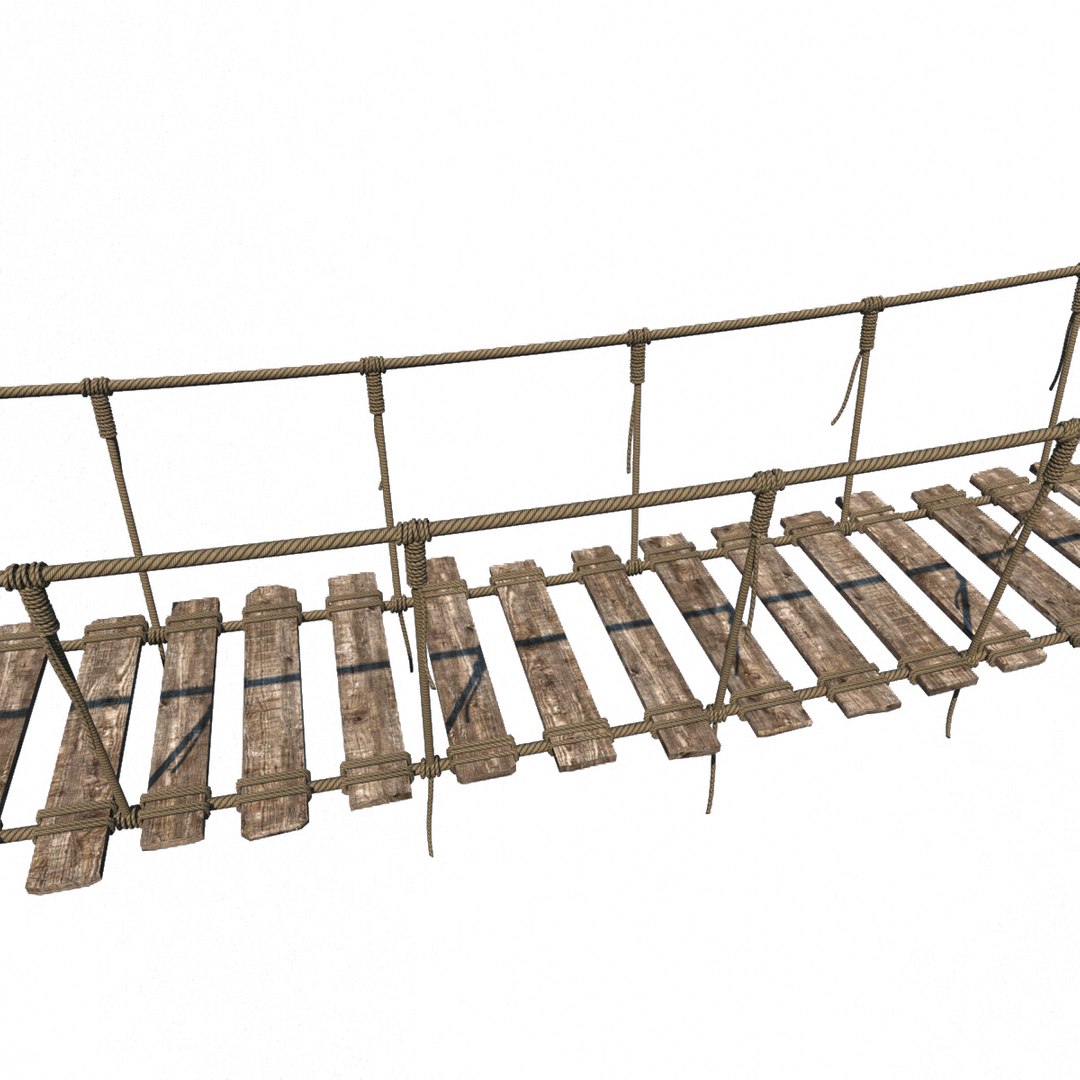 Rope Bridge 3d Model