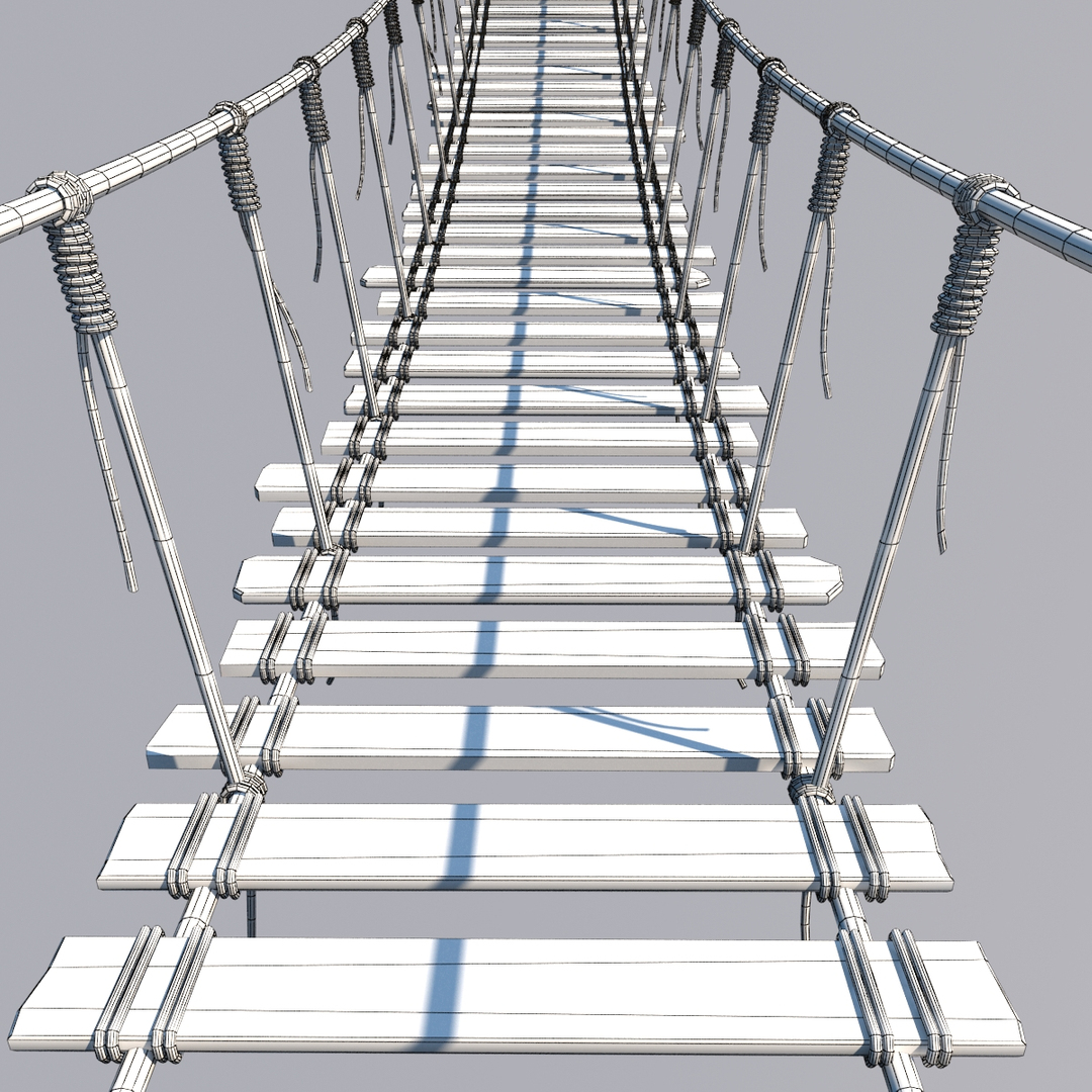 rope bridge 3d model