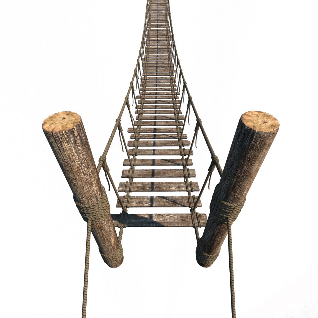 Rope Bridge 3d Model