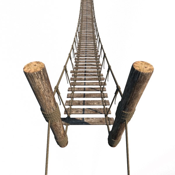 rope bridge 3d model
