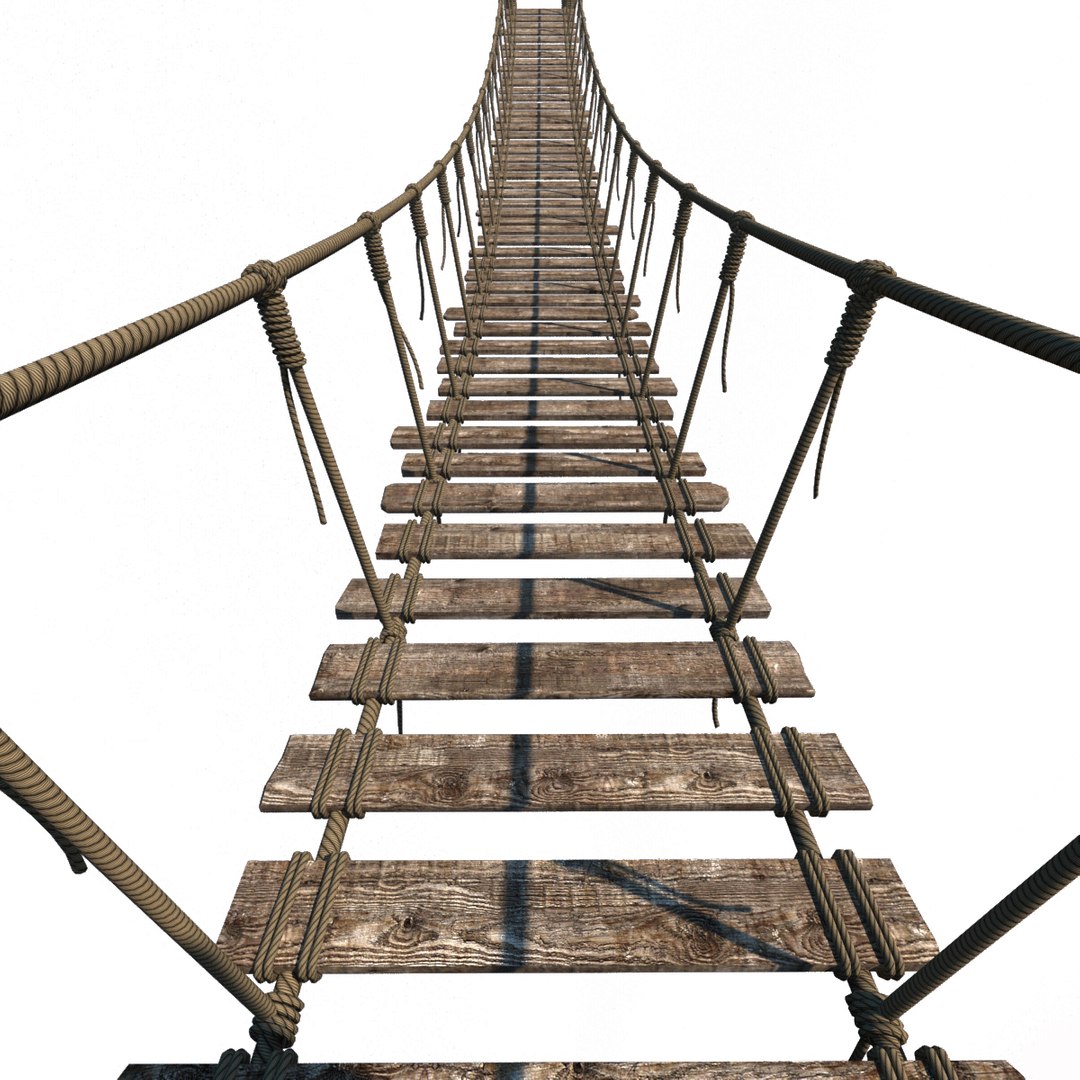Rope Bridge 3d Model