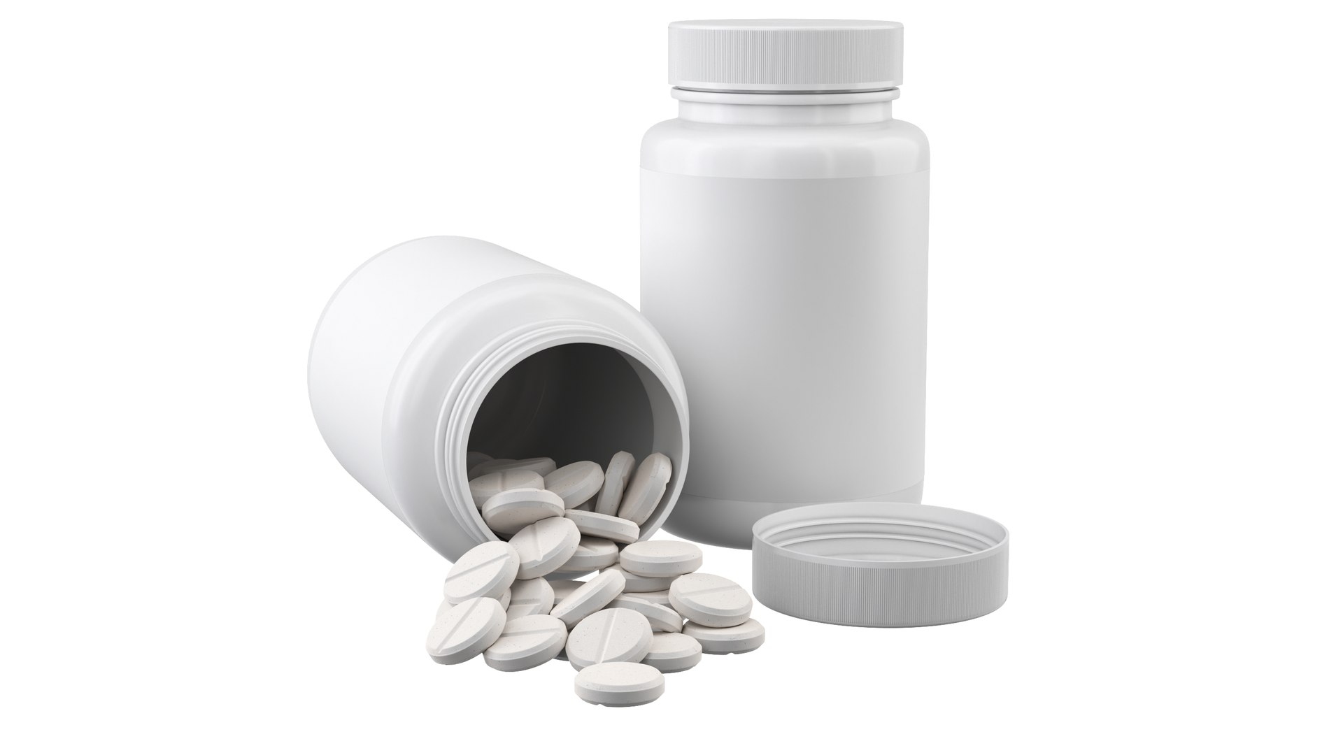 Medicine Bottle with Pills 3D model - TurboSquid 2151586