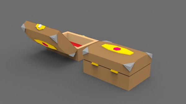 3D Low Poly Stylized Casket Lowpoly 3D model model - TurboSquid 2034538