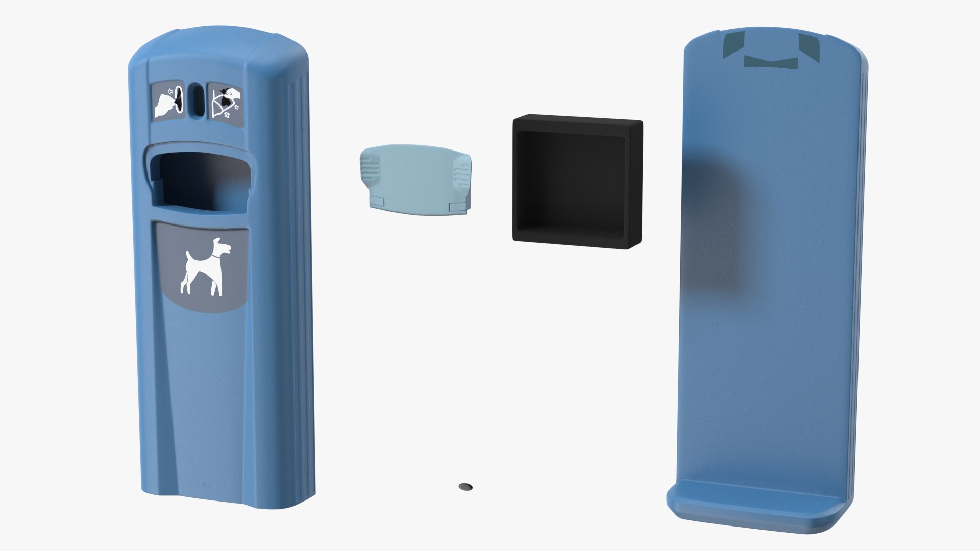 3D Model Station For Animal Waste Disposal - TurboSquid 1995260