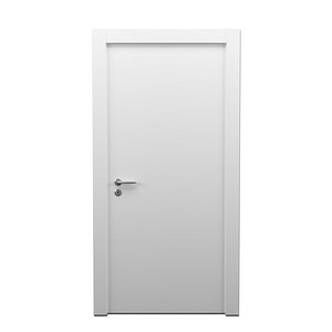 White Panel Door 3d 3ds