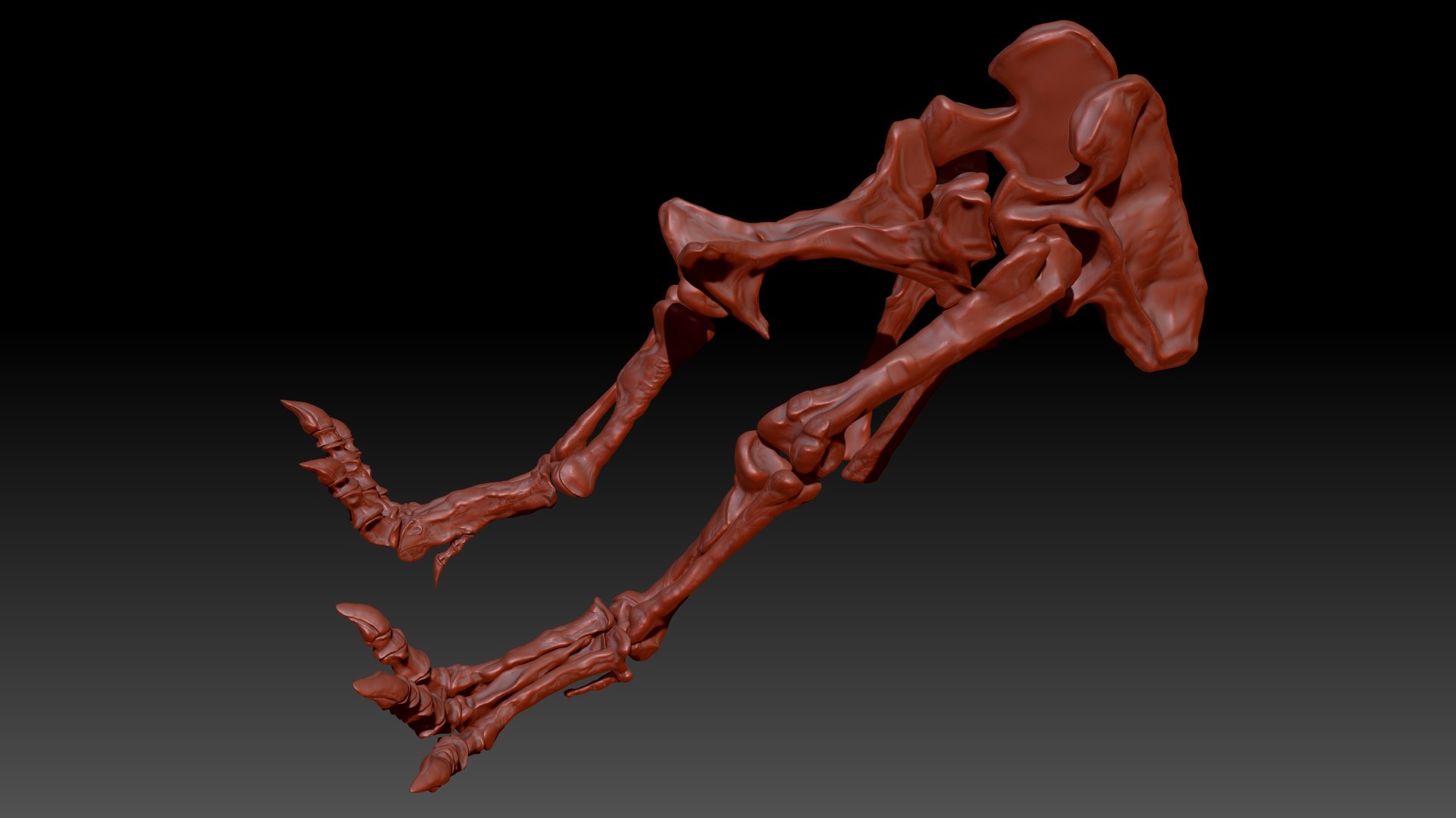 Giganotosaurus Hip Leg Set 3D Model - TurboSquid 1695012
