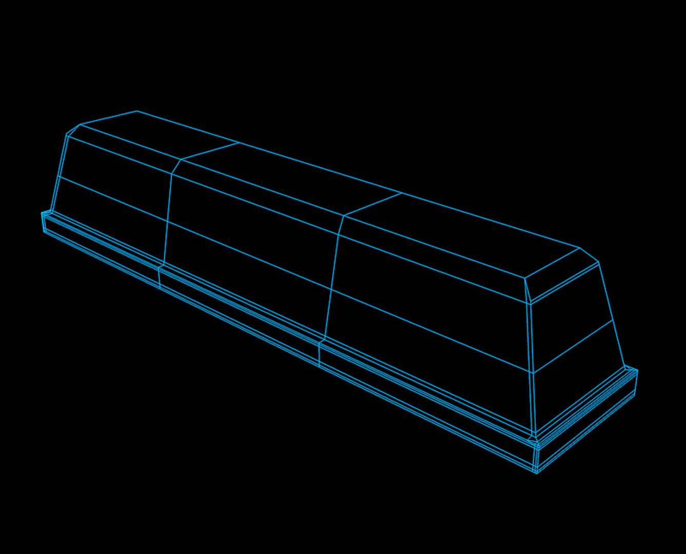 3d model of police lights