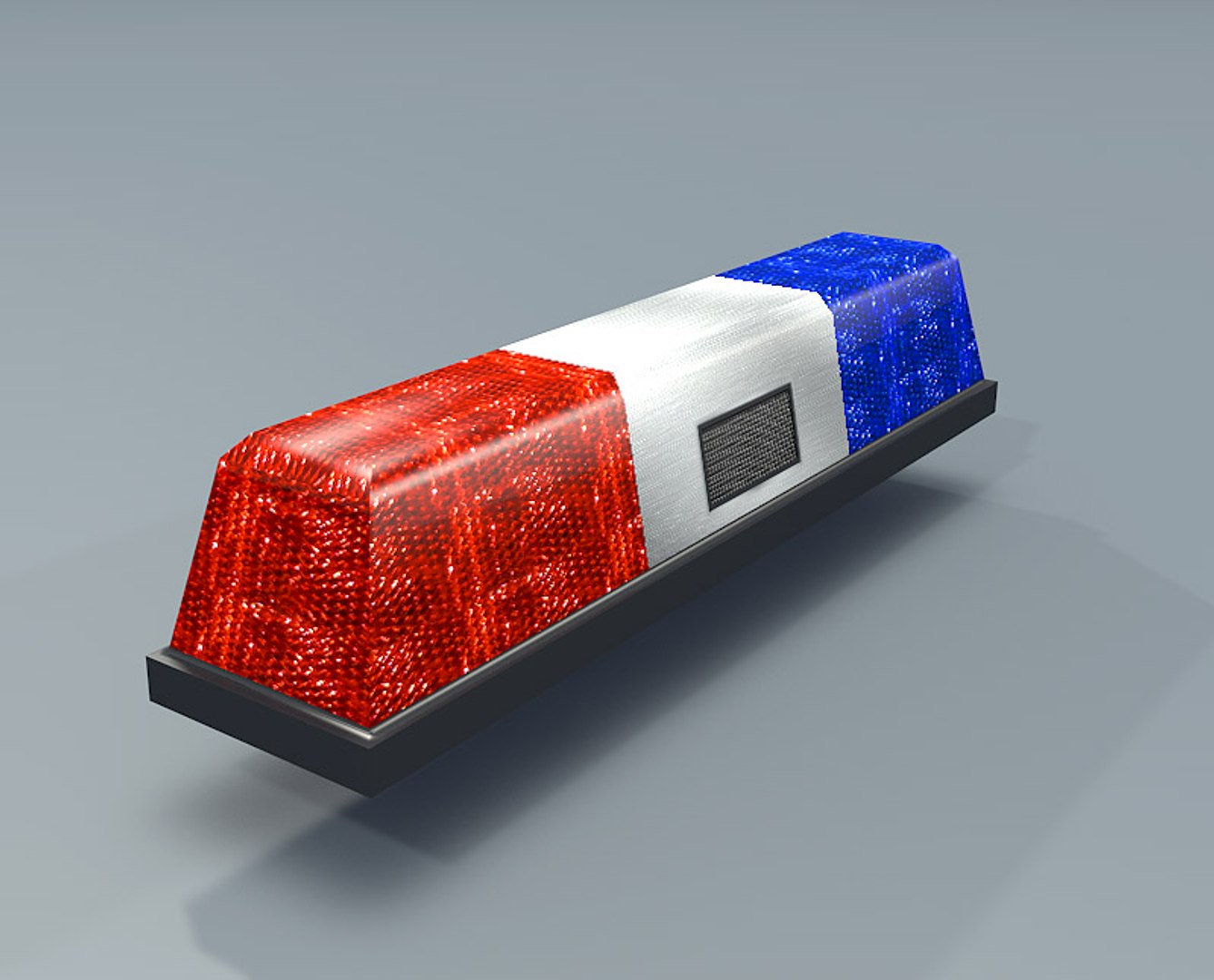 3d model of police lights