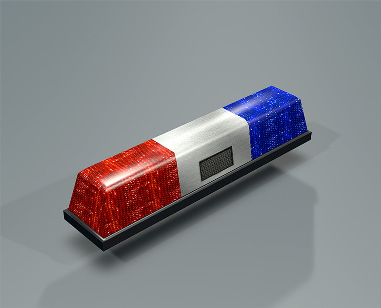 3d model of police lights