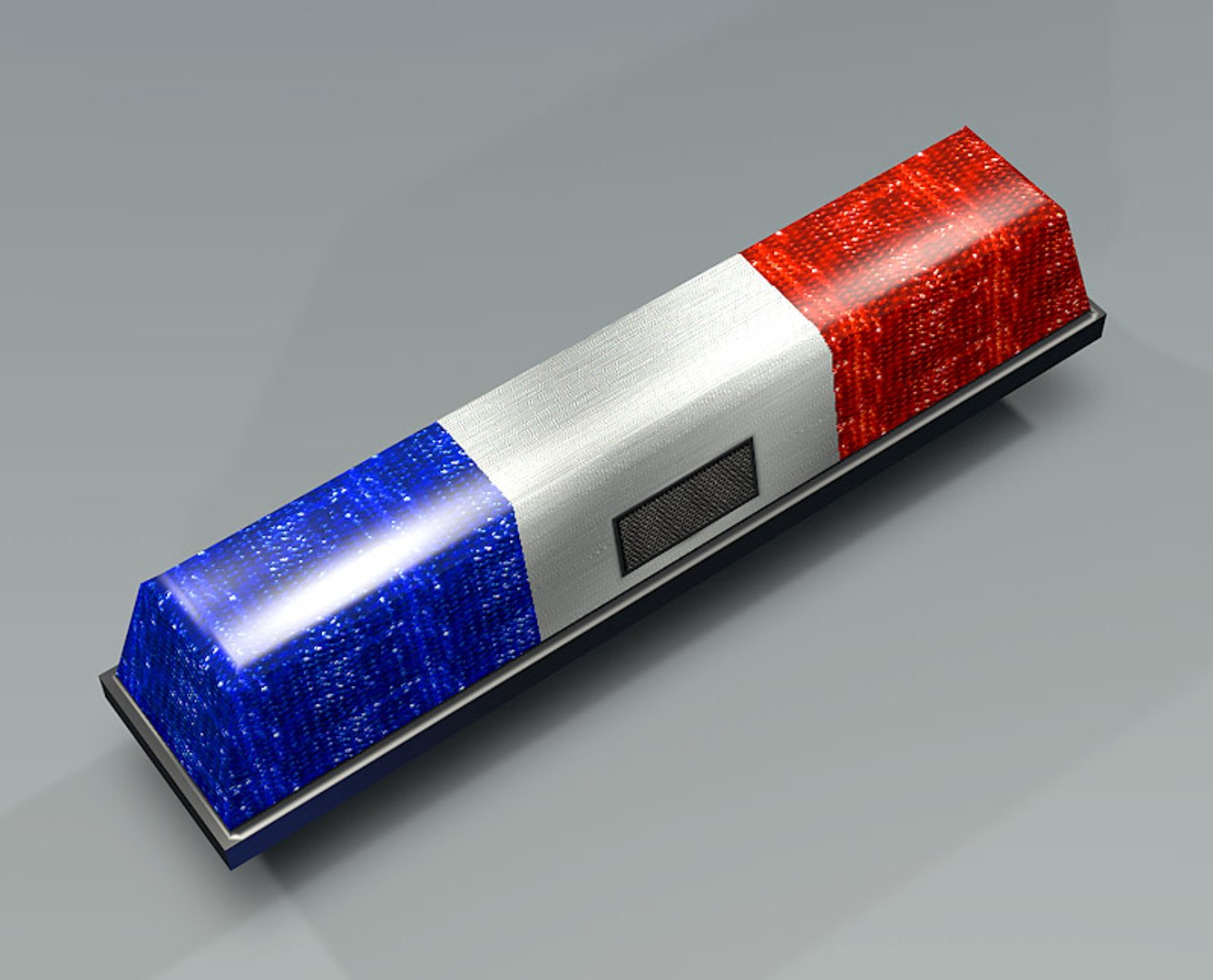 3d model of police lights