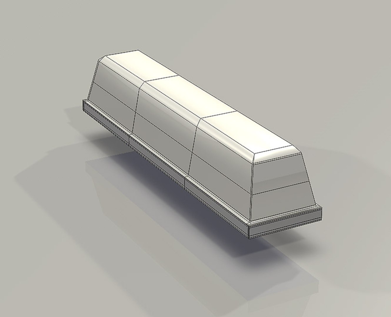 3d model of police lights