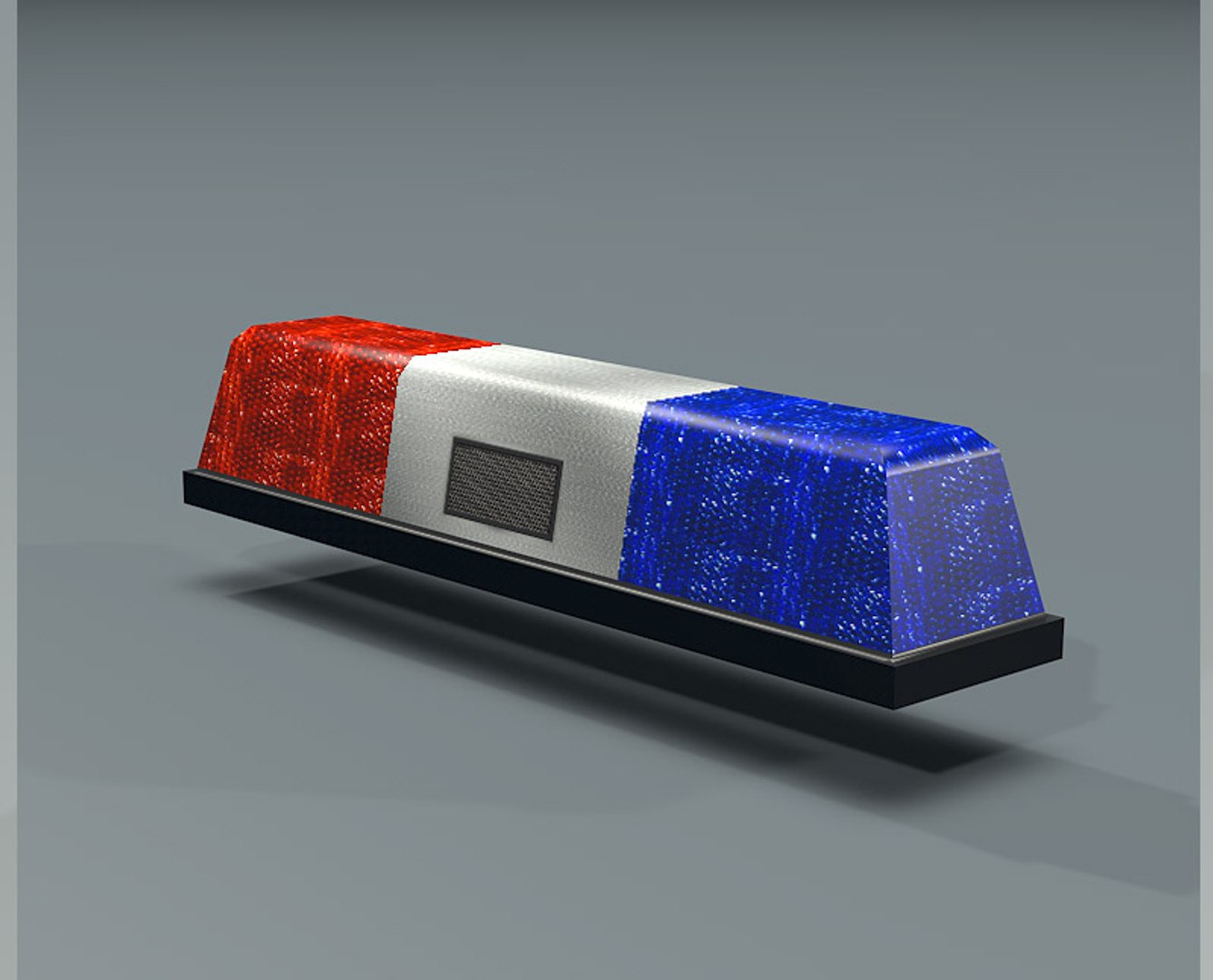 3d model of police lights