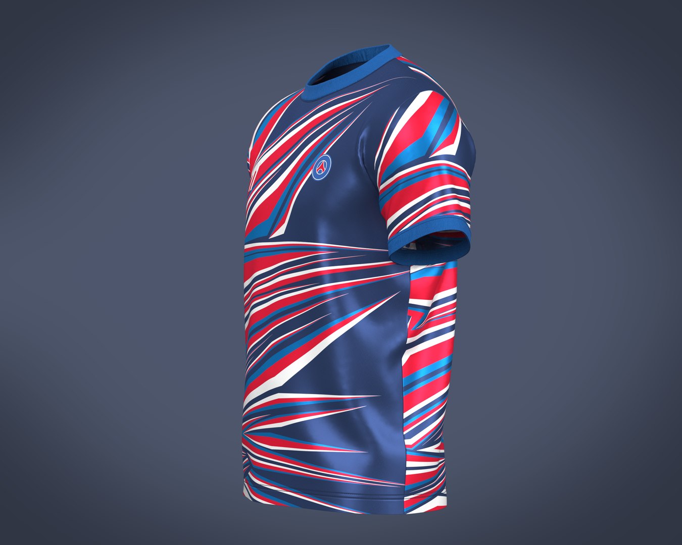 Soccer Football Blue And Rad Jersey Player-11 3D Model - TurboSquid 2036689