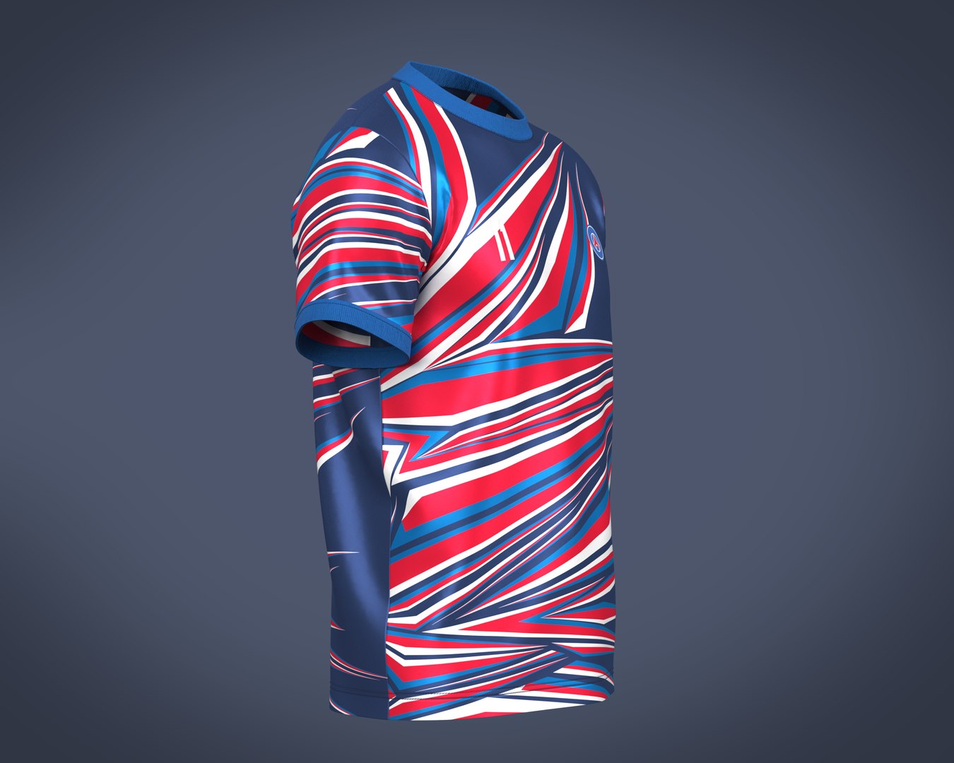 Soccer Football Blue And Rad Jersey Player-11 3D Model - TurboSquid 2036689