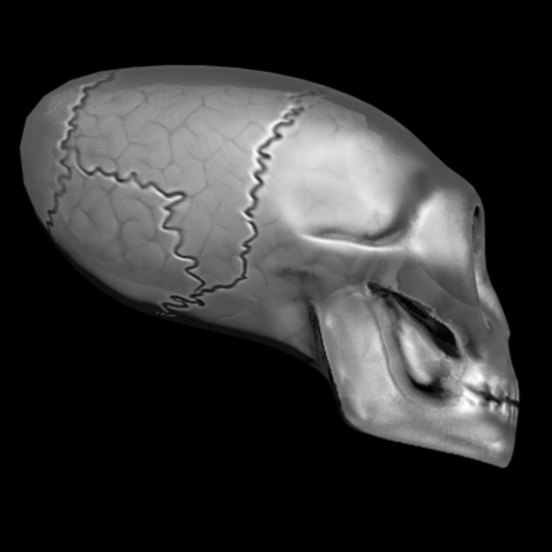 Crystal Alien Skull 3ds