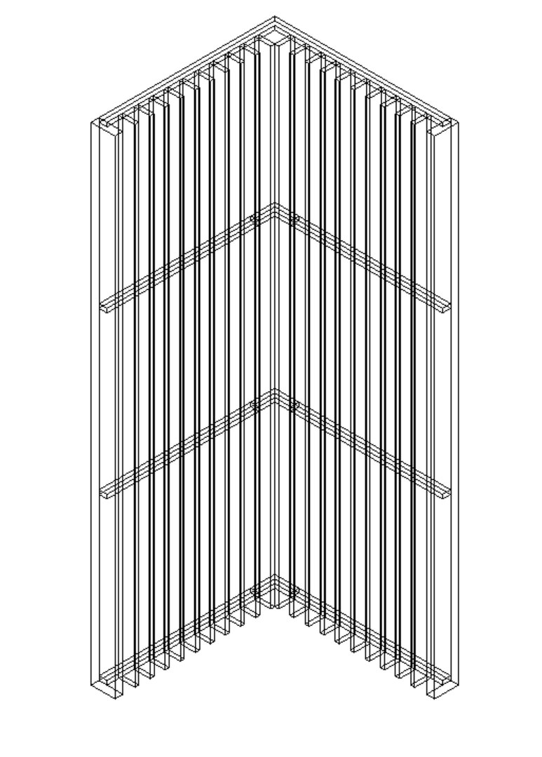 Vertical Louvers Set Parametric Revit Family 3D Model - TurboSquid 2342225