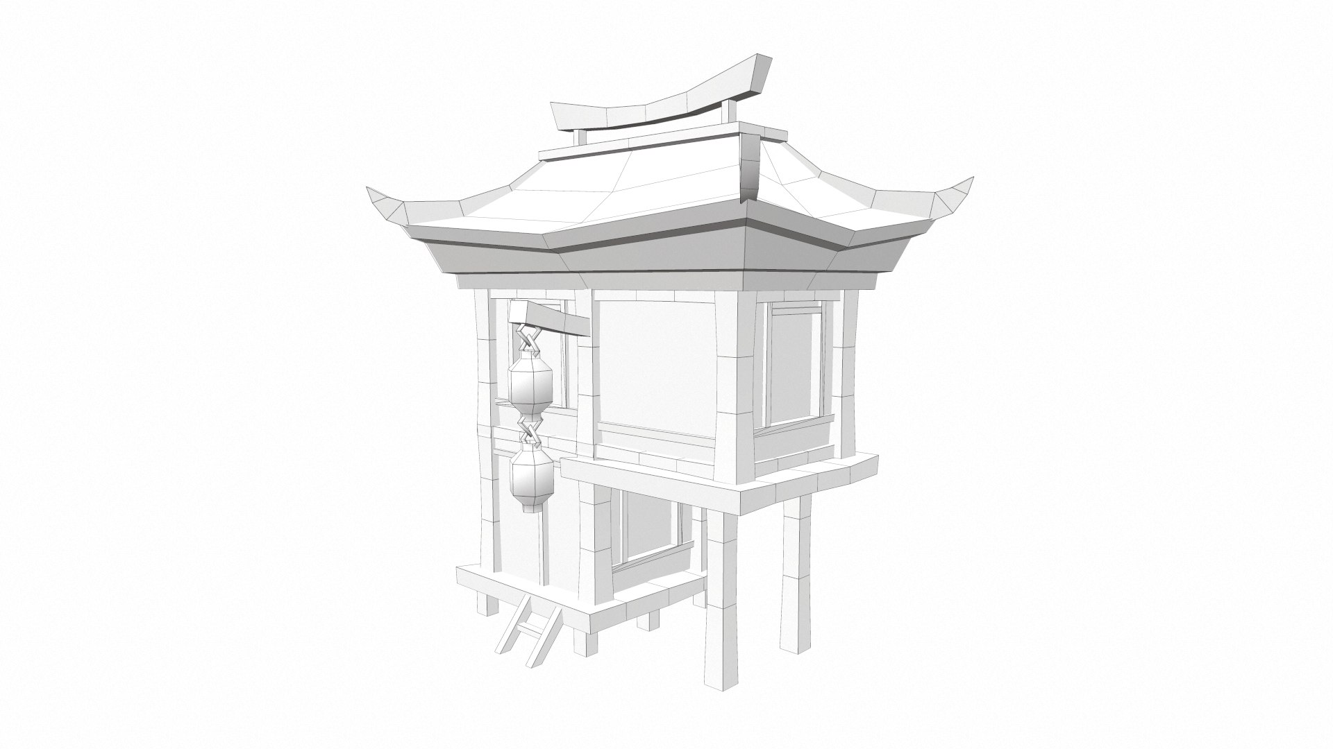 China RTS Fantasy Buildings 3D Model - TurboSquid 1798934
