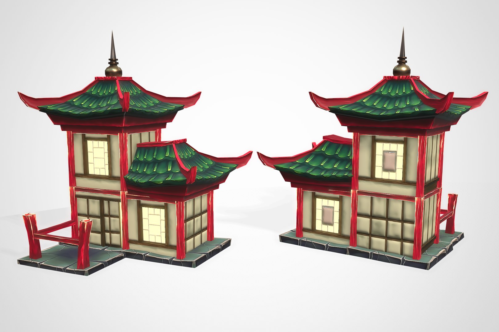 China RTS Fantasy Buildings 3D Model - TurboSquid 1798934
