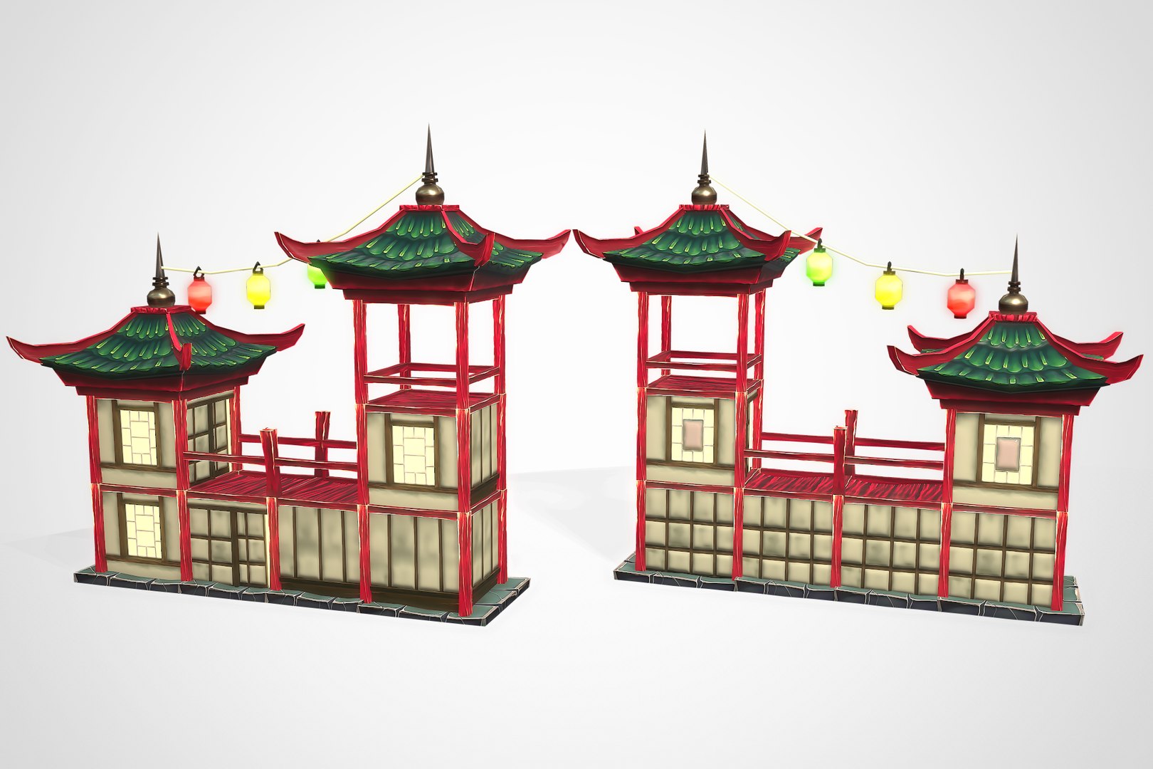 China RTS Fantasy Buildings 3D Model - TurboSquid 1798934