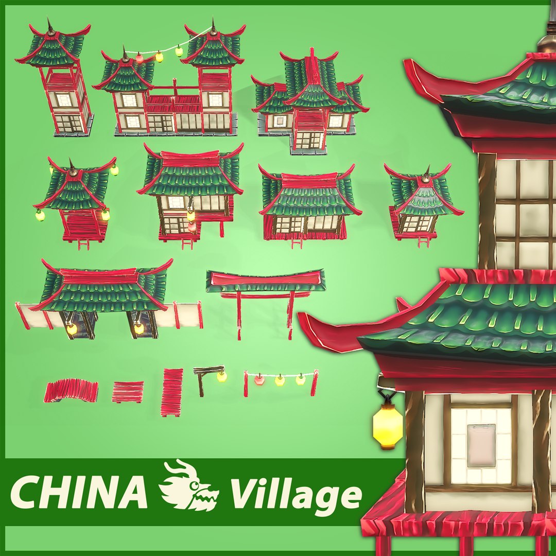 China RTS Fantasy Buildings 3D Model - TurboSquid 1798934