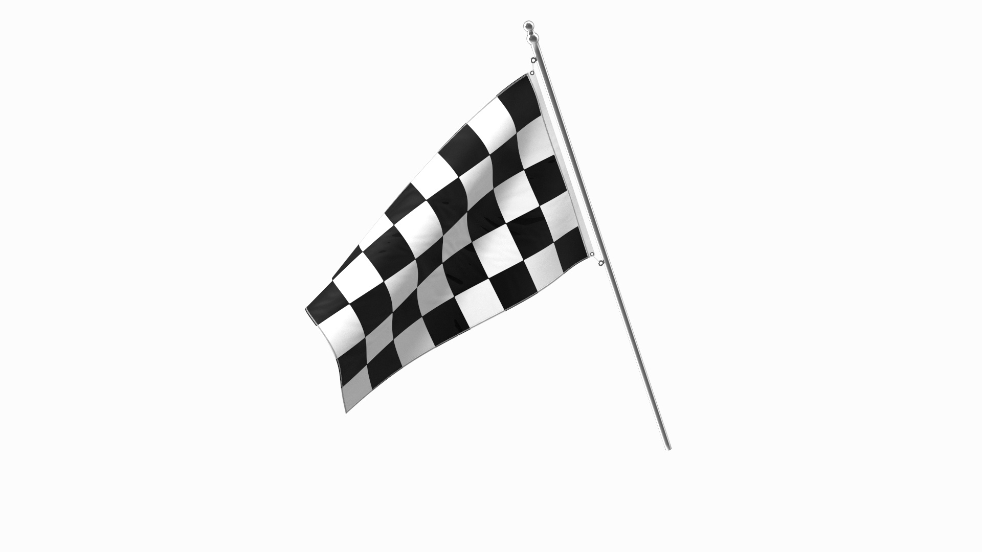 3D Checkered Racing Flag - TurboSquid 2151393