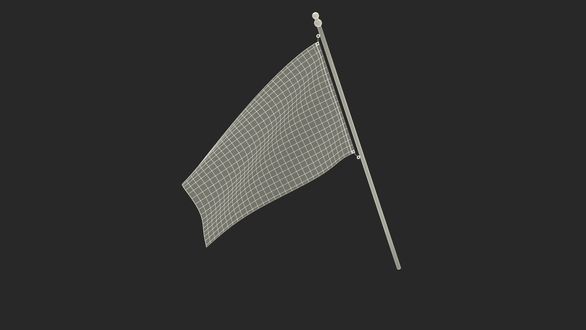 3D Checkered Racing Flag - TurboSquid 2151393