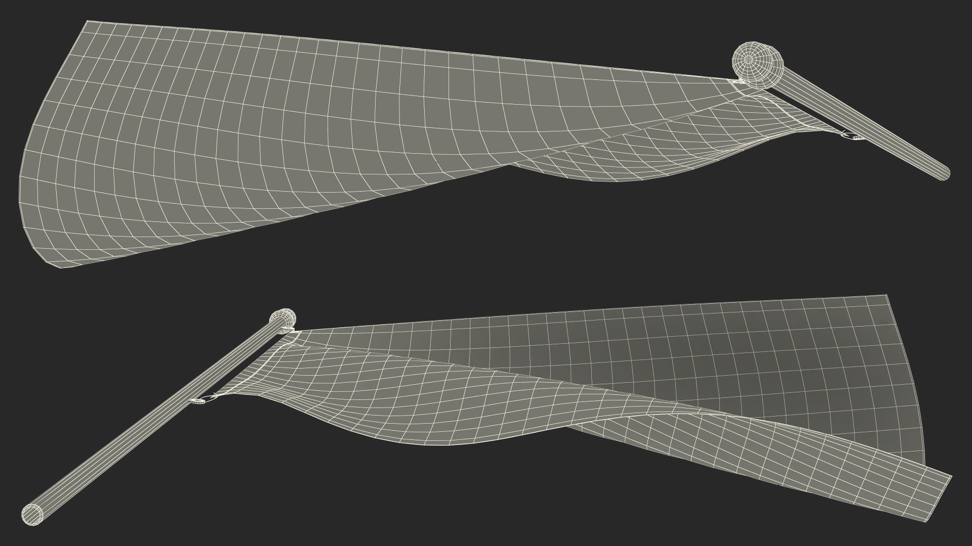 3D Checkered Racing Flag - TurboSquid 2151393