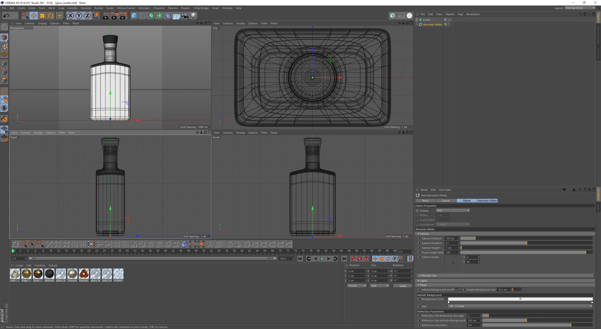 Alcohol Bottle Glass Liquid 3D Model - TurboSquid 1327213