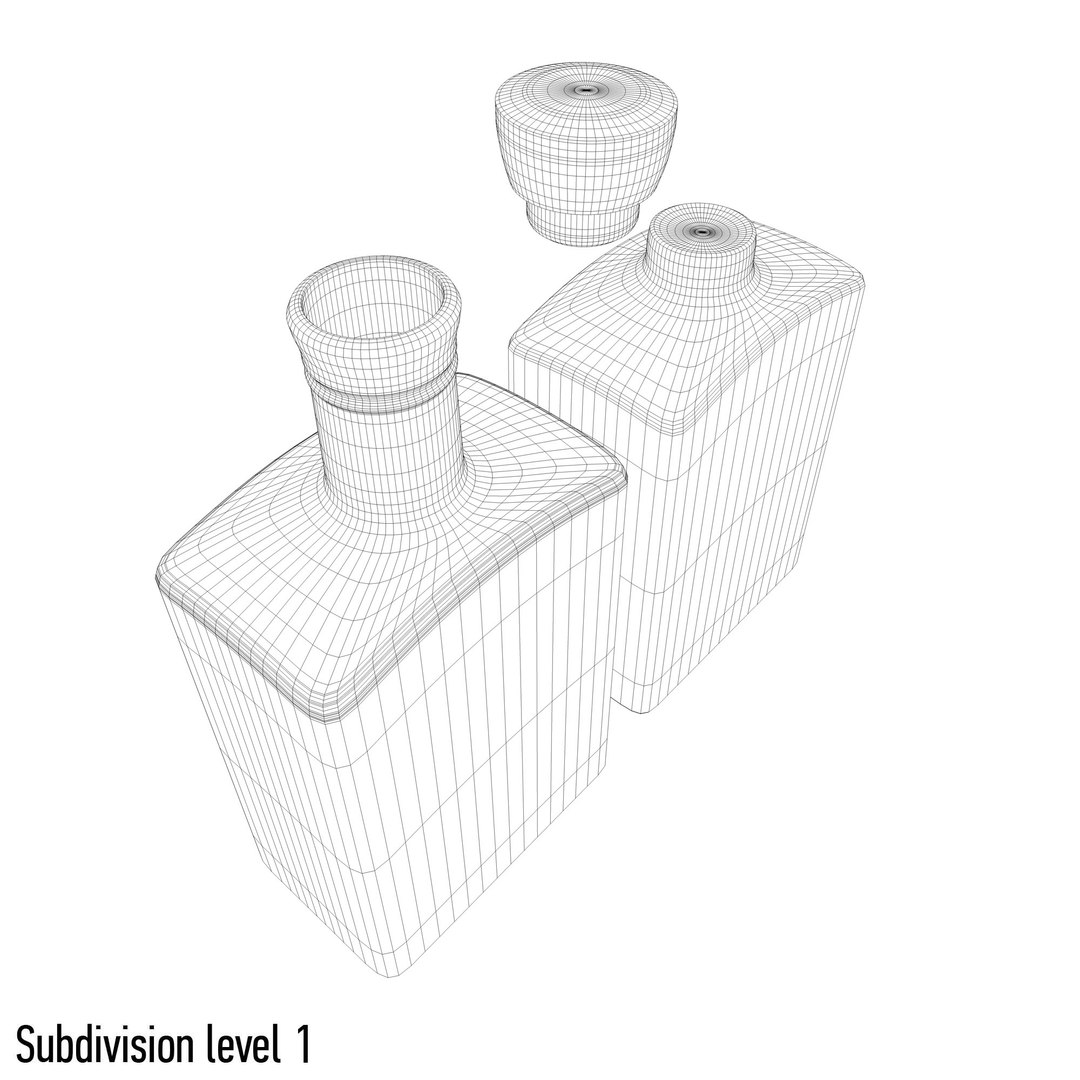 Alcohol Bottle Glass Liquid 3D Model - TurboSquid 1327213