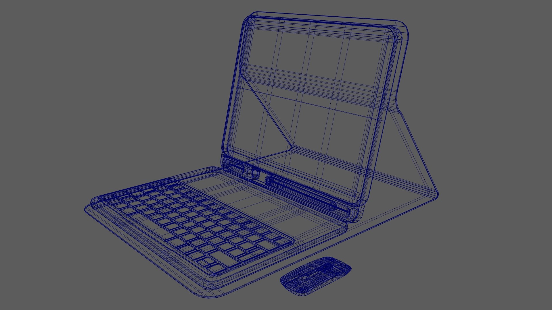 Modern Pc Tablet Set Pen Mouse Bloody Red Version 3D - TurboSquid 2087698