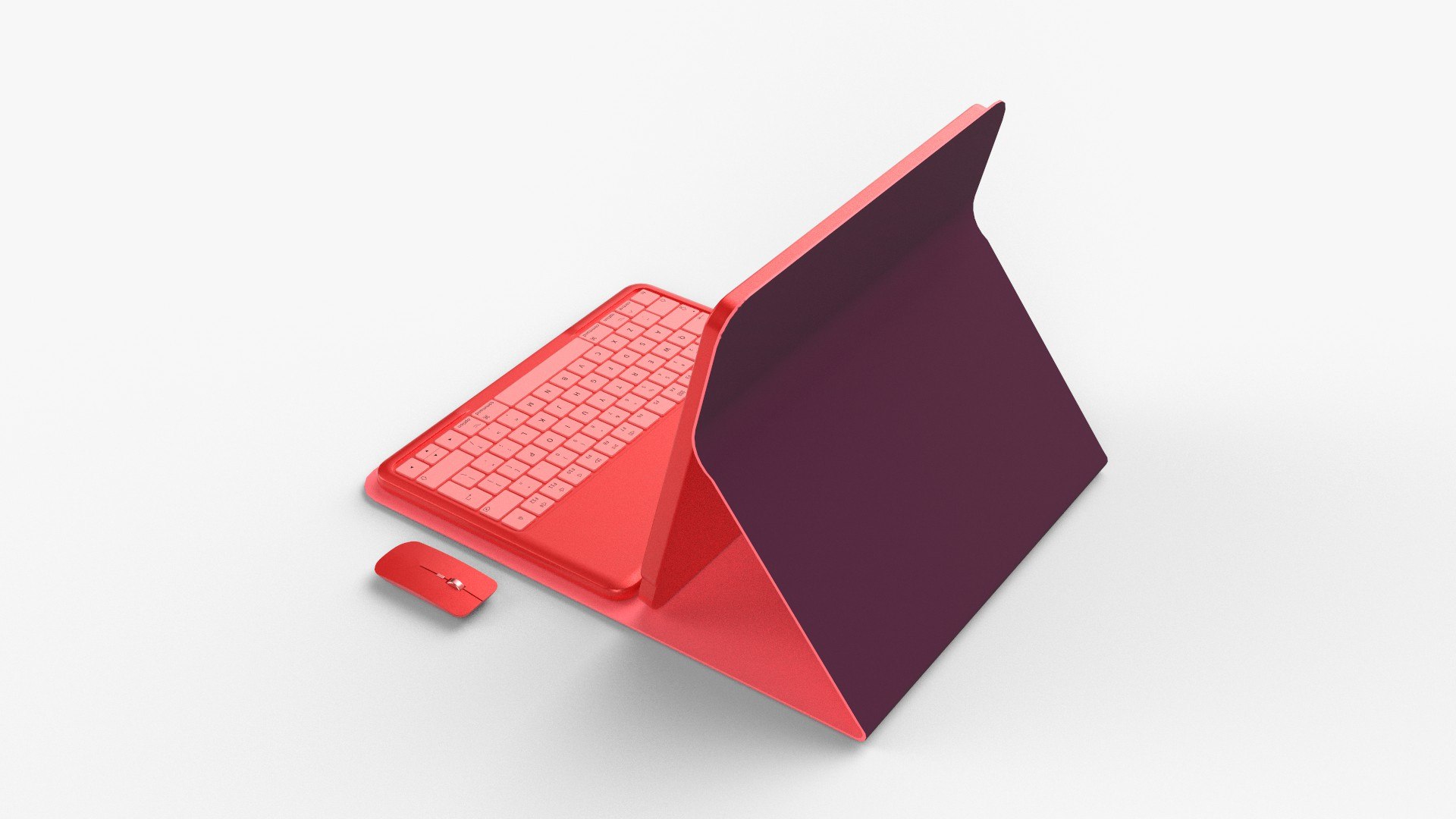 Modern Pc Tablet Set Pen Mouse Bloody Red Version 3D - TurboSquid 2087698