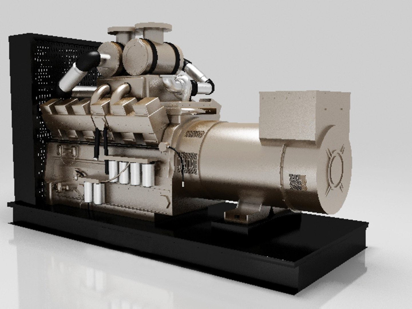 3d Diesel Generator Model