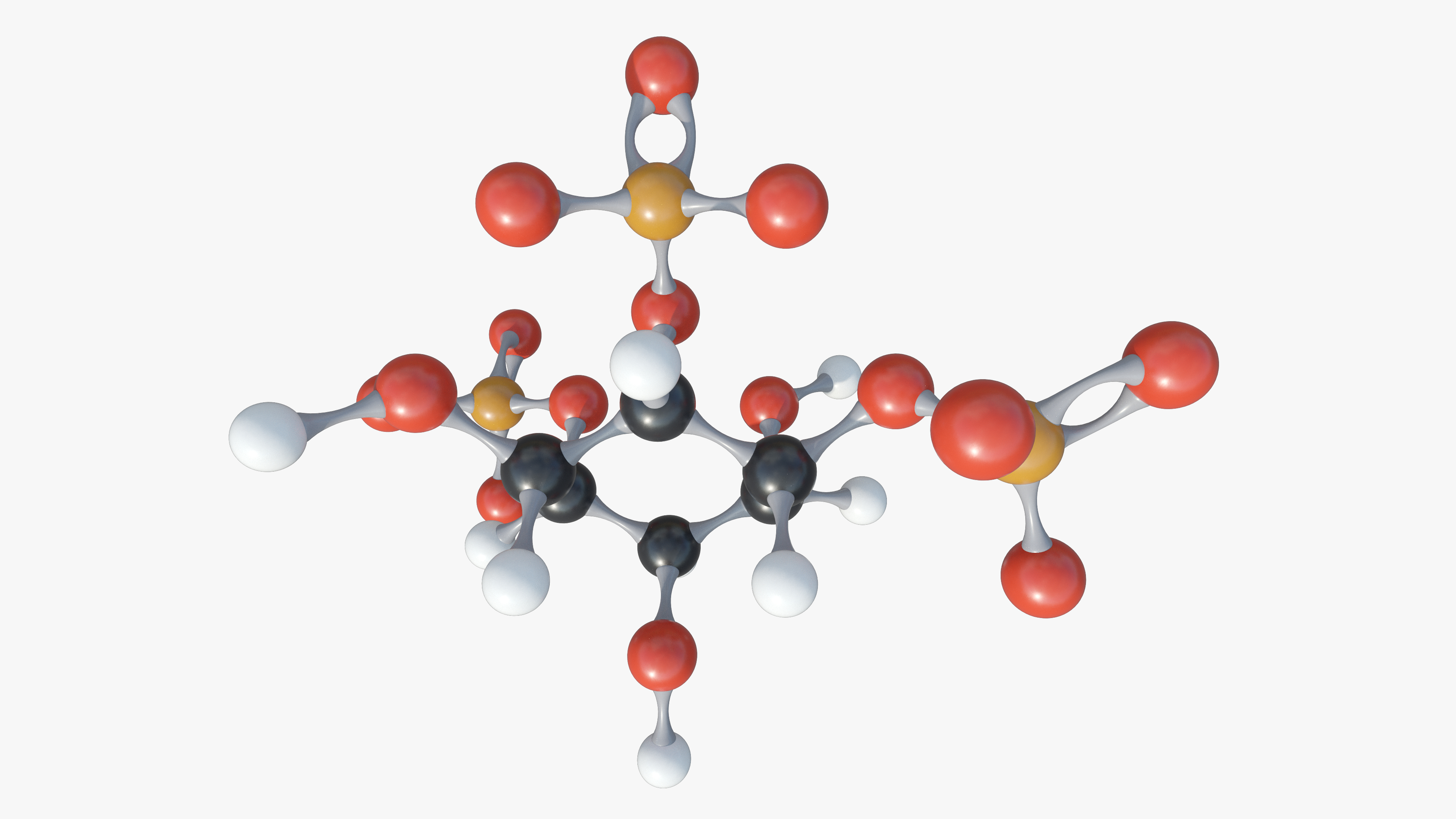 modelo 3d Molécula de trifosfato de inositol con PBR 4K 8K - TurboSquid ...