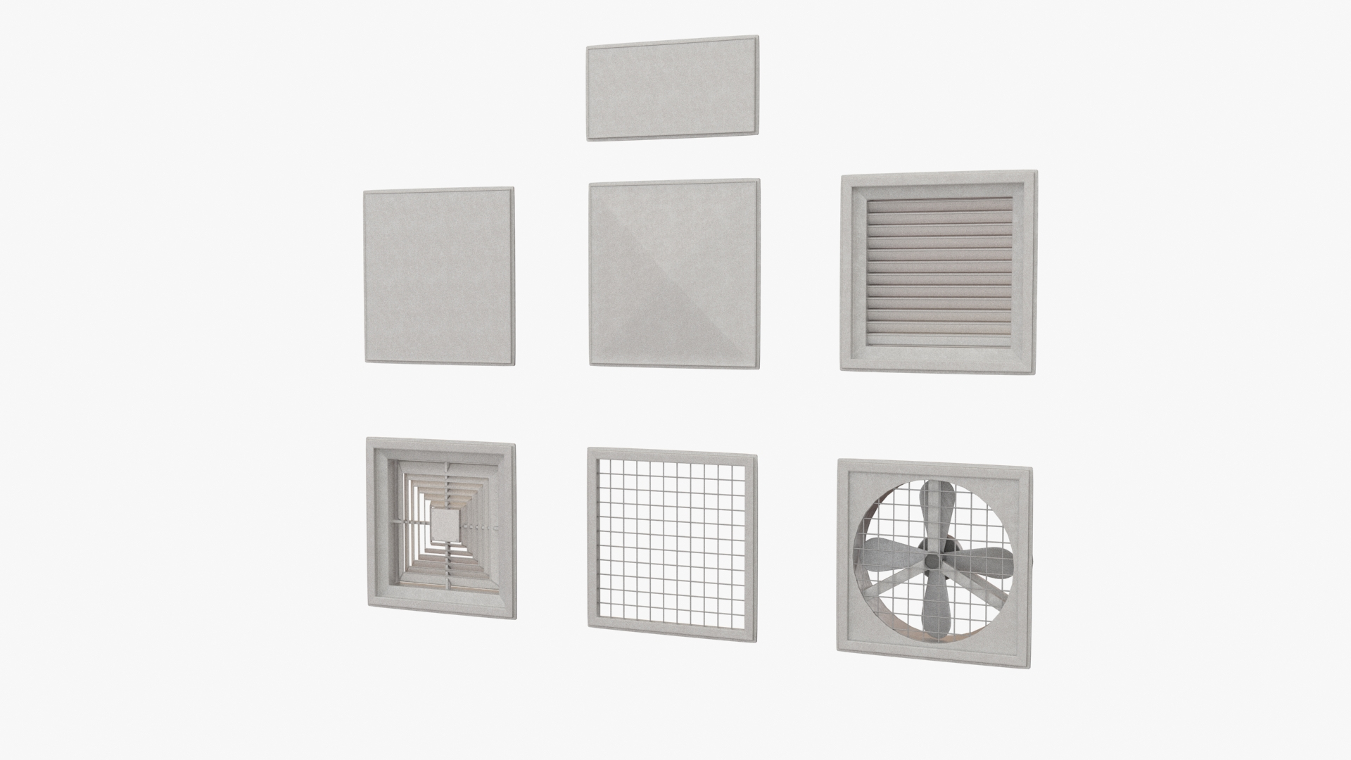 Air Vent Modular interior side Panels 3D model - TurboSquid 1941979