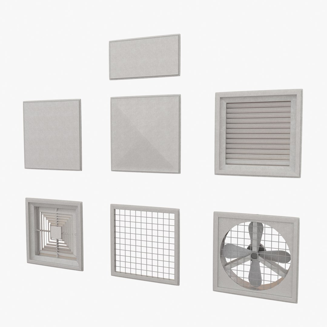 Air Vent Modular interior side Panels 3D model - TurboSquid 1941979