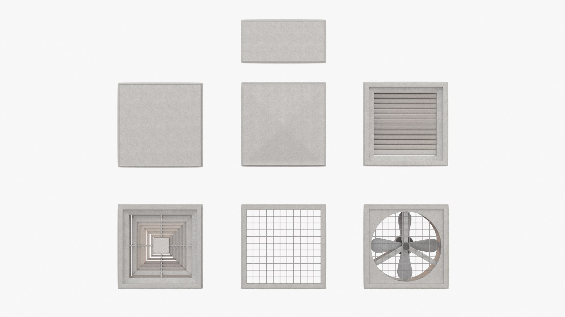 Air Vent Modular Interior Side Panels 3D Model - TurboSquid 1941979