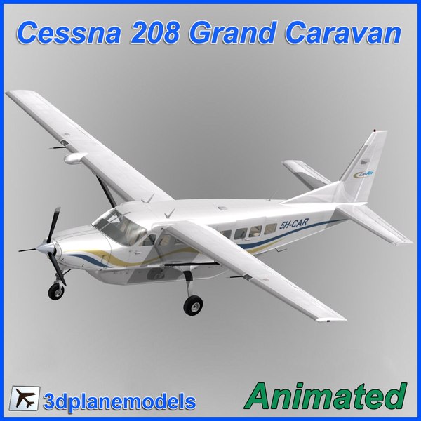 modelo 3d Cessna 208 Grand Caravan Zanair - TurboSquid 622511
