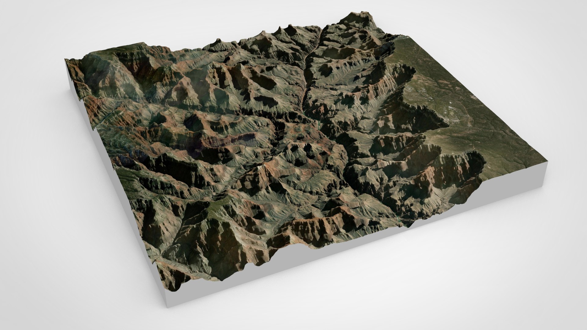 Mountain Landscape The Grand Canyon In Arizona USA 3D Model ...