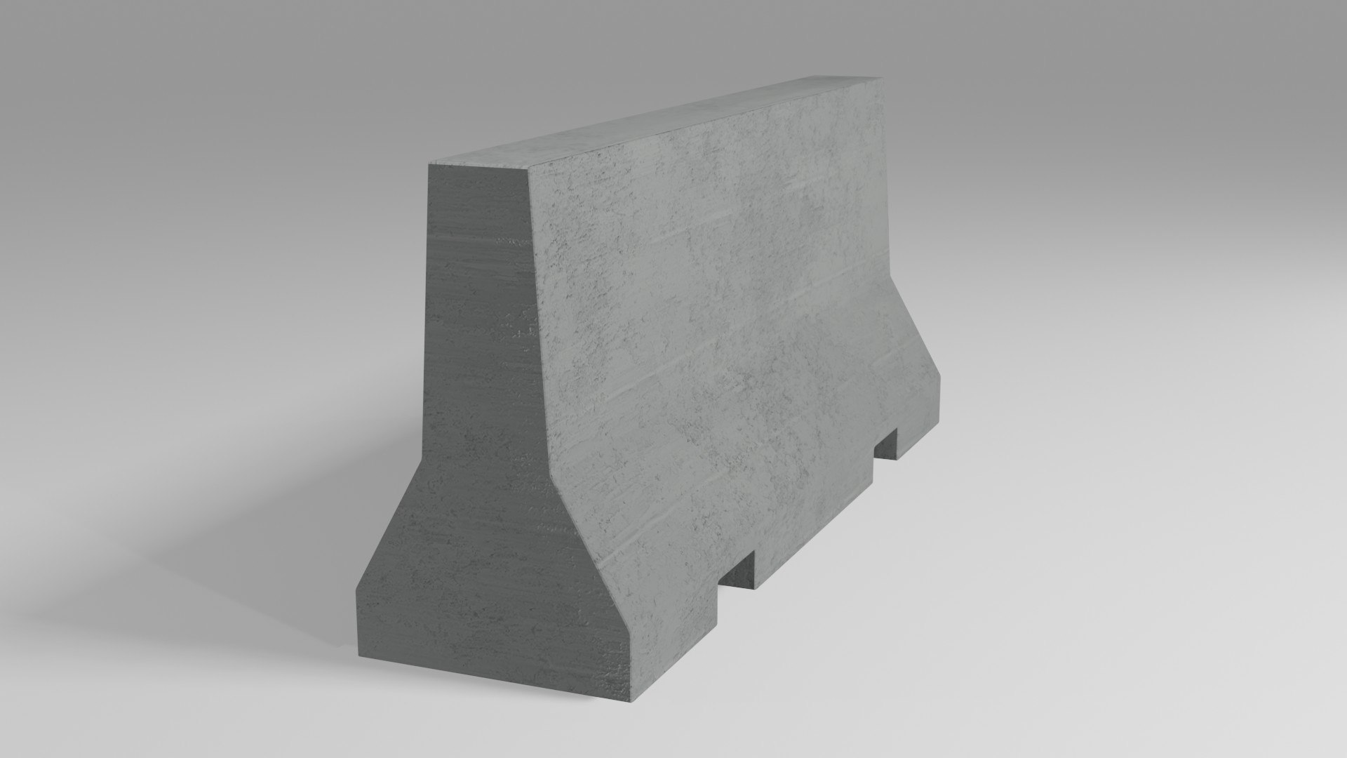 3D Concrete Barrier1 - TurboSquid 2140625
