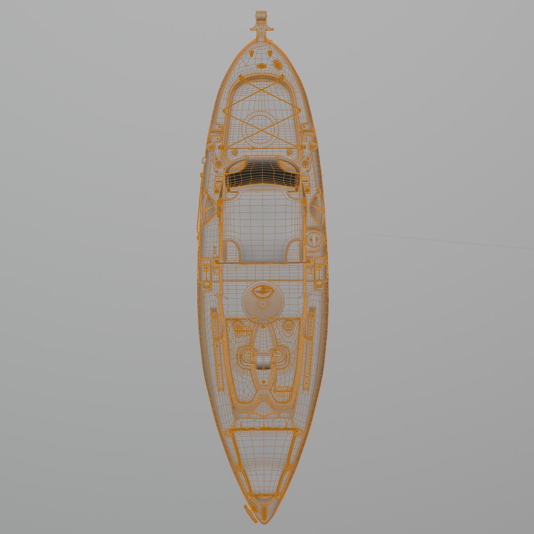 Raptor Modular Fishing Kayak 3D Model - TurboSquid 2376864