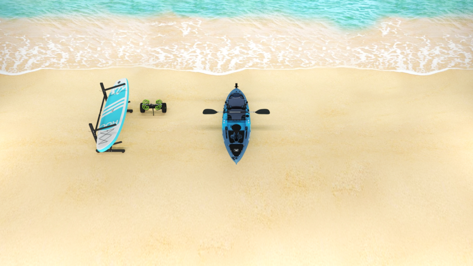 Raptor Modular Fishing Kayak 3D Model - TurboSquid 2376864